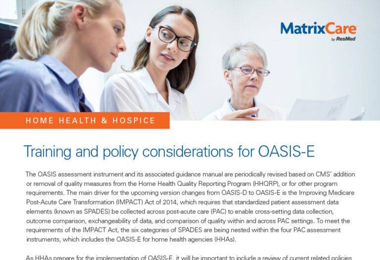 OASIS-E Training: A Comprehensive Overview of Changes