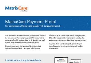 Enhance Efficiency with MatrixCare's Payment Portal