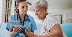 Providing care between home health visits and episodes of care