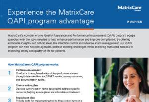 MatrixCare's QAPI Program for Hospice: A Data-Driven Approach