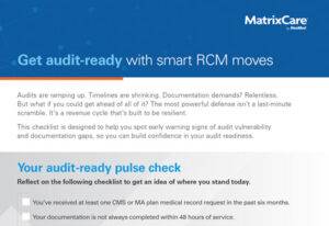 RCM Services: Audit readiness checklist